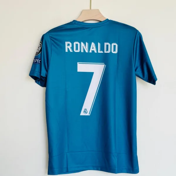 REAL MADRID 2017-18 THIRD KIT RONALDO EMBROIDERY – thayyilsports.com